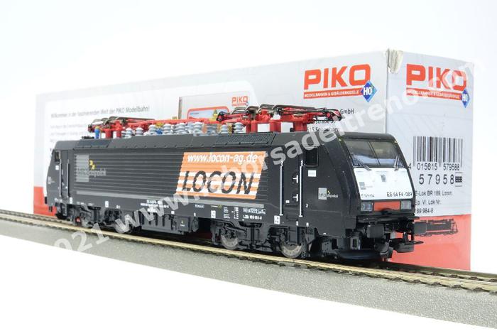 Piko - 57958 Locomotiva elettrica DB AG Dispolok Br 189, livrea nera ...