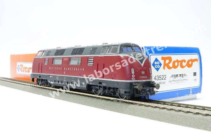 Roco - 43522 locomotiva diesel DB V 200 026, con critta DEUTSCHE ...