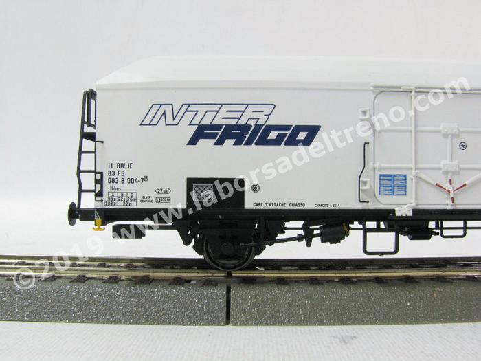 Acme - 45059 Coppia carri isotermici Interfrigo delle FS, livrea bianca ...