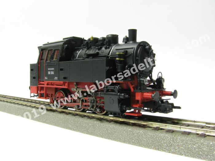 Marklin - 37068 Locotender DB Br 80 014, cerchiature argento sulla ...