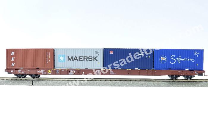 Igra model - PI96010068 Carro intermodale CZ Metrans tipo Sggnss da 80 ...