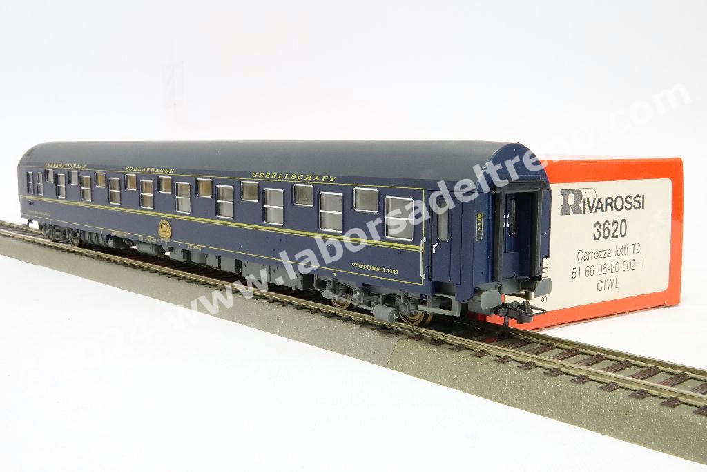 Rivarossi - 3620 Carrozza letti tipo T2 della CIWL, livrea CIWL, logo ...