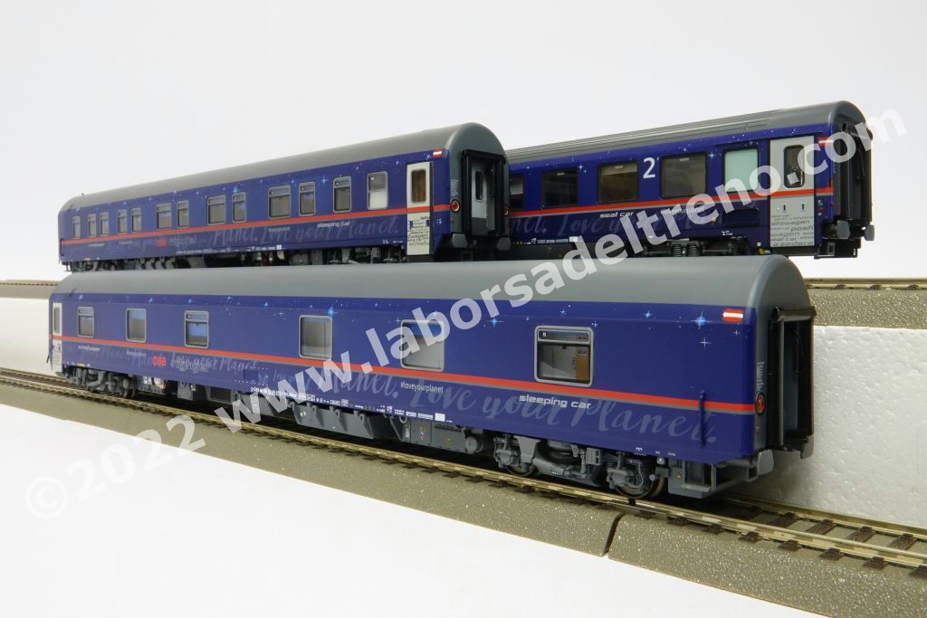 Ls models - PI9719 Tris carrozze Nightjet 'Love your Planet' delle OBB ...