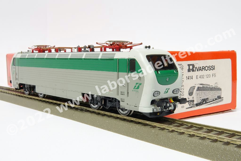 Rivarossi - 1414 Loco el. E 402 B 120 delle FS, livrea di origine con ...