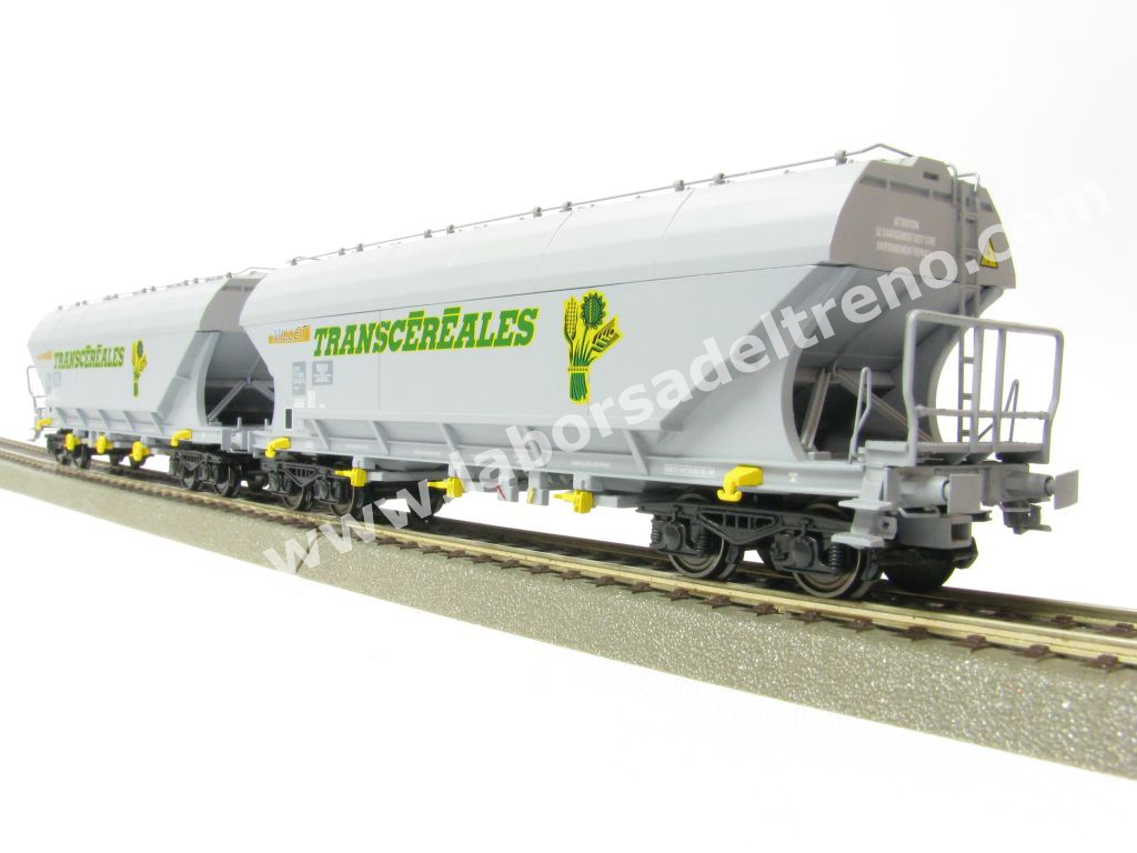 B-models - 45342 Coppia di carri tramoggia SNCF per trasporto cereali ...