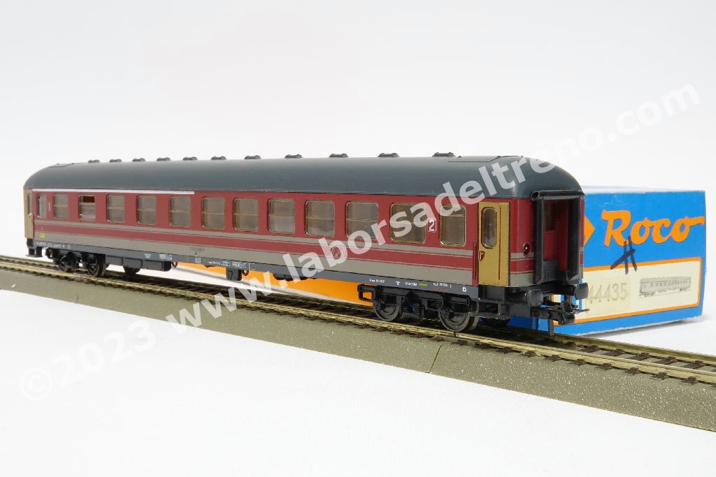 Roco - 4288C Carrozza di 1°/2° cl. UIC-X FS, livrea grigio/rosso fegato ...
