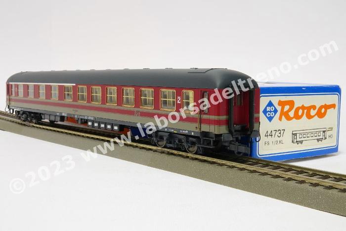 Roco - 44737 Carrozza FS tipo X di 1a/2a cl., livrea grigio/rosso ...