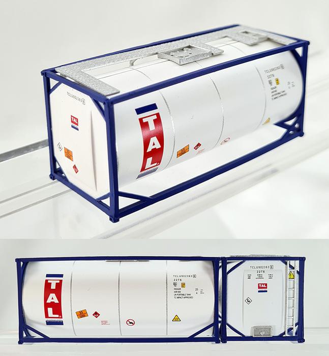 Pirata - 12340 Container per liquidi da 20 ft. 'TAL' bianca - Scala 1:87