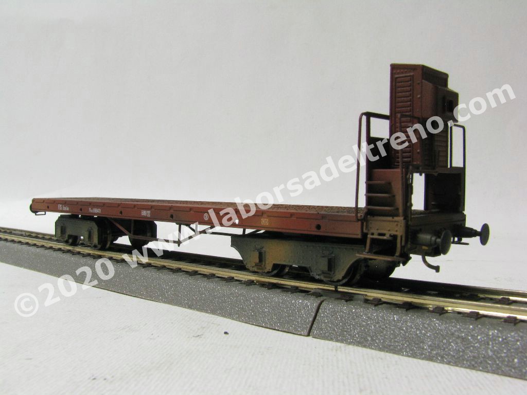 Sagi - M719 Carro pianale FS Italia a carrelli, tipo Poz, con garritta ...