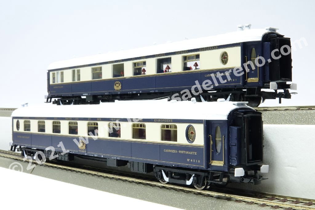 Rivarossi - HR4322 Coppia carrozze CIWL 'Venice Simplon Orient Express', una pullman e un ...