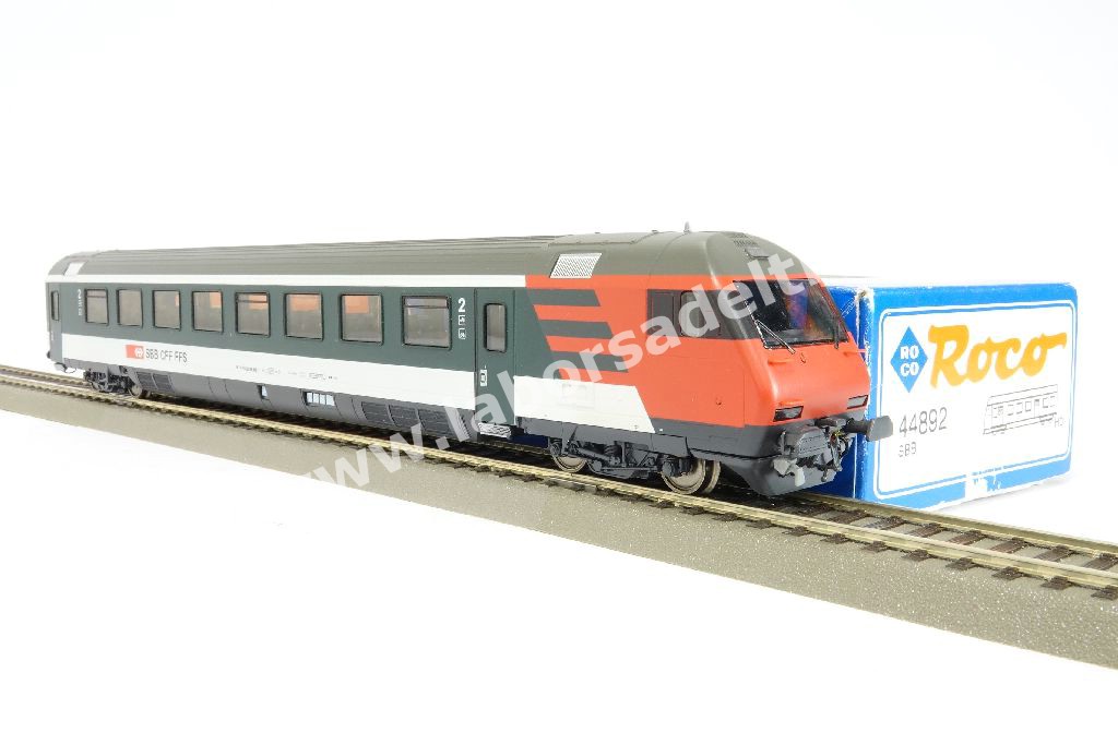 Roco - 44892 Carrozza semipilota SBB, tipo EW IV, livrea grigio/verde/rossa, scala 1:87 ...