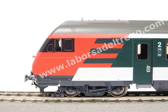 Roco - 44892 Carrozza semipilota SBB, tipo EW IV, livrea grigio/verde/rossa, scala 1:87 ...