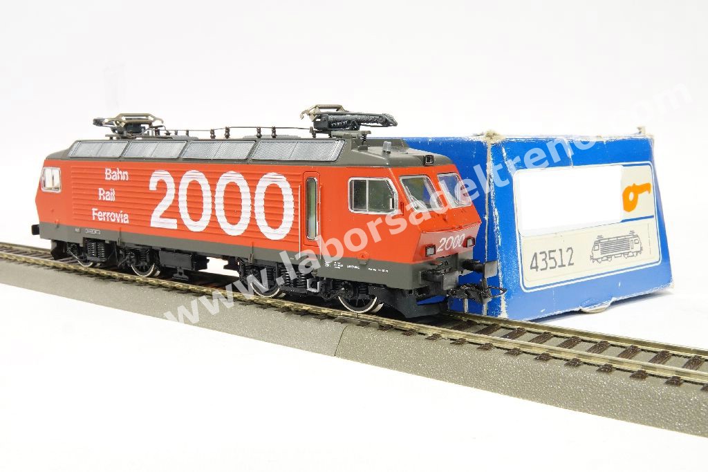 Roco - 43512 Locomotiva elettrica SBB Re 4/4 IV 10101, livrea rossa 'Bahn 2000', ep. IV/V