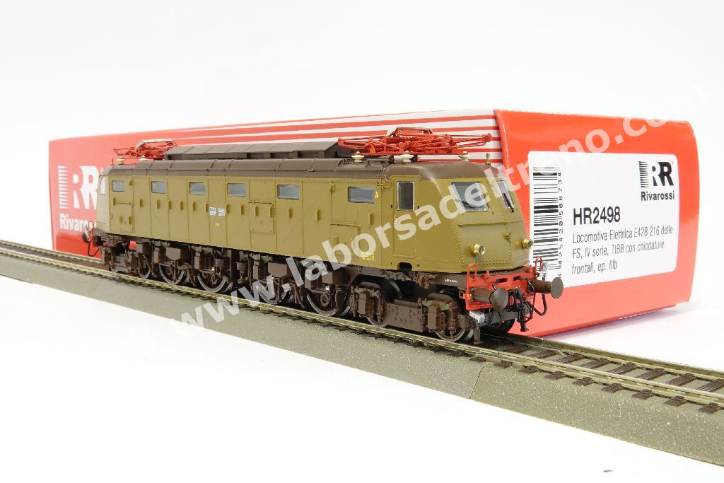 Rivarossi - HR2498 Loco el. E 428 216 IV serie aerodinamica FS, livrea castano/isabella ...