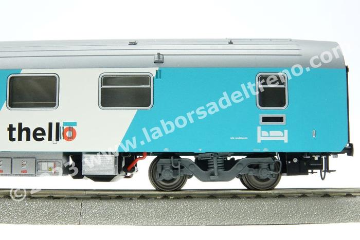 Acme - 55224 Set C EuroNight 'Thello', composto da una carrozza letti tipo MU e una cuccette ...