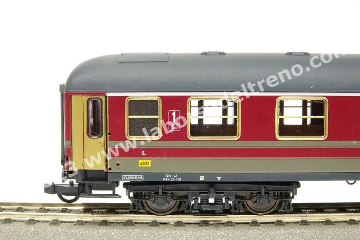 Roco - 44714 Carrozza di 1a cl. FS tipo X, livrea grigio/rosso fegato ...