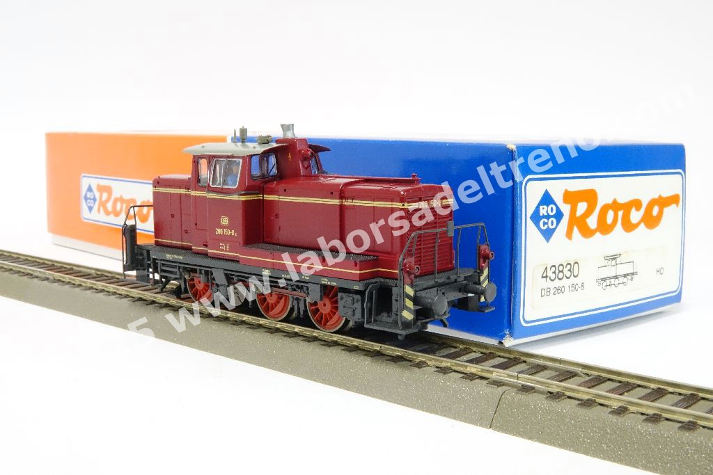 Roco - 43830 locomotiva diesel DB Br 260 150-8, livrea bordeaux, tre ...