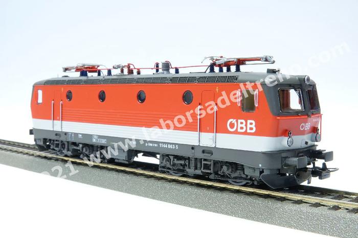 Piko - 51624 Locomotiva elettrica OBB Rh 1144, livrea rosso con fascia ...