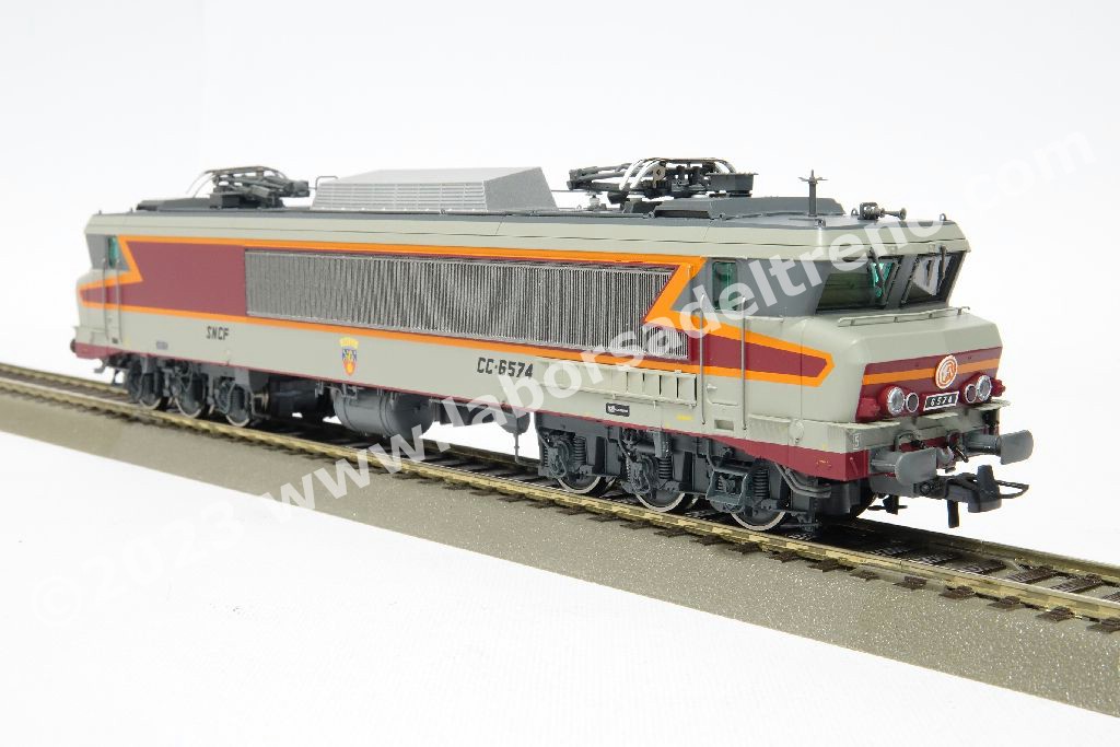 Roco - 70618 Locomotiva elettrica SNCF CC 6574, livrea TEE rosso/gris ...
