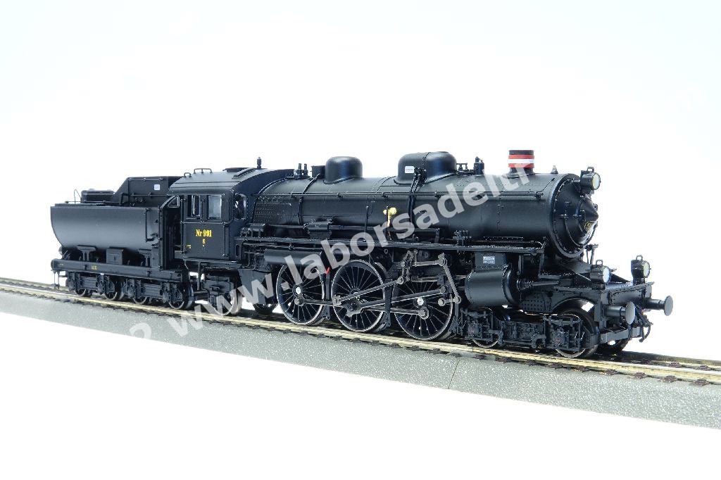 Trix - 25491 Locomotiva a vapore DSB E991, tender a vasca, livrea nera ...