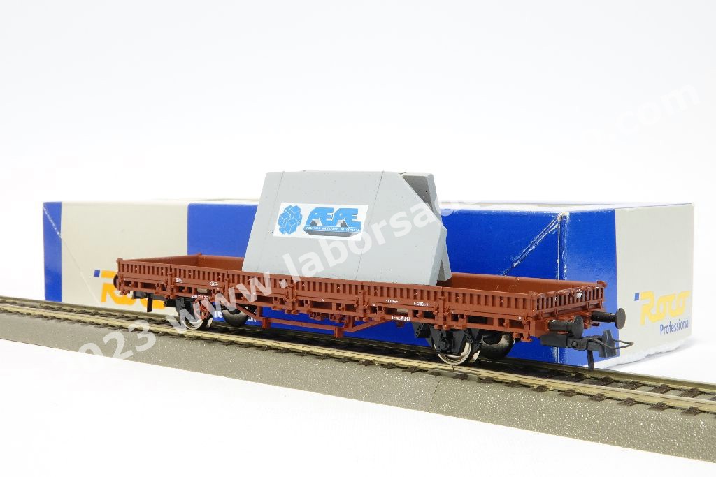 Roco - 47627 Carro pianale tipo Ks delle FS con carico di lastre di ...