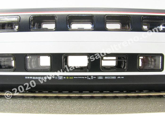 Roco - 74495 Carrozza a due piani SBB tipo IC2020 di 2° cl., livrea ...