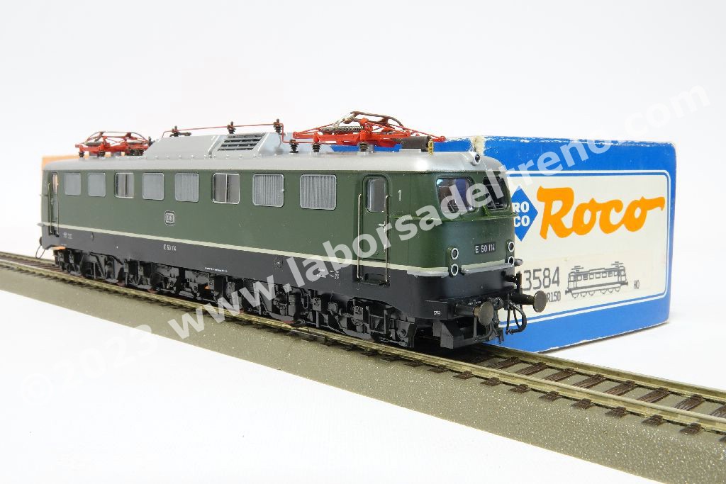 Roco - 43584 Loco elettrica pesante E 50 114 delle DB, livrea verde, ep ...