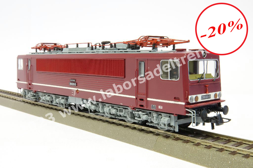 Roco - 73314 Locomotiva elettrica DR Br 250 001, carrelli a tre assi ...