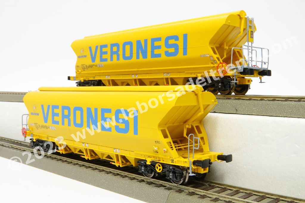 Nme - BS10016 Coppia carri trasporto cerelai FS tipo Tagnpps 101 m3 ...