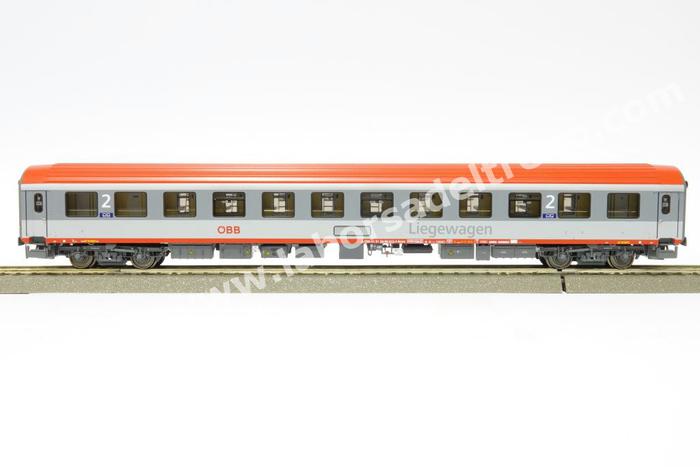 Ls models - 97023 Set NightJet EN 295 München-Roma/Milano delle OBB a 5 elementi con 2 WLABmz ...