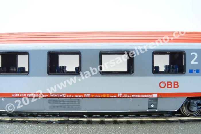 Acme - 52549 Carrozza passeggeri a carrelli a salone OBB tipo EC89 di 2° cl.,ex 1° classe ...