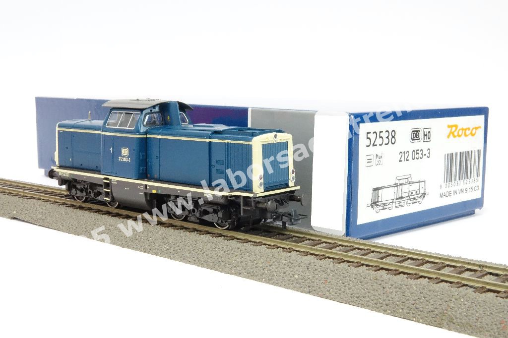 Roco - 52538 Locomotiva diesel DB Br 212, livrea blu oceano con fascia ...